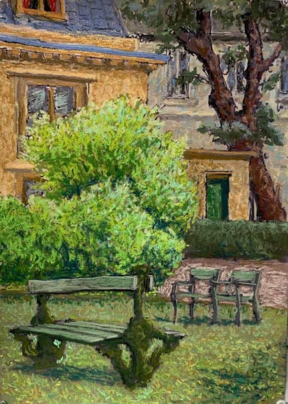 Bench Luxembourg Gardens study by Roger Beale - Roger Beale AO